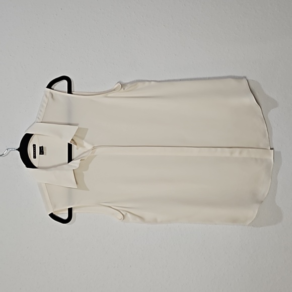 Theory | Tops | Theory Ivory Silk Sleeveless Blouse M | Poshmark